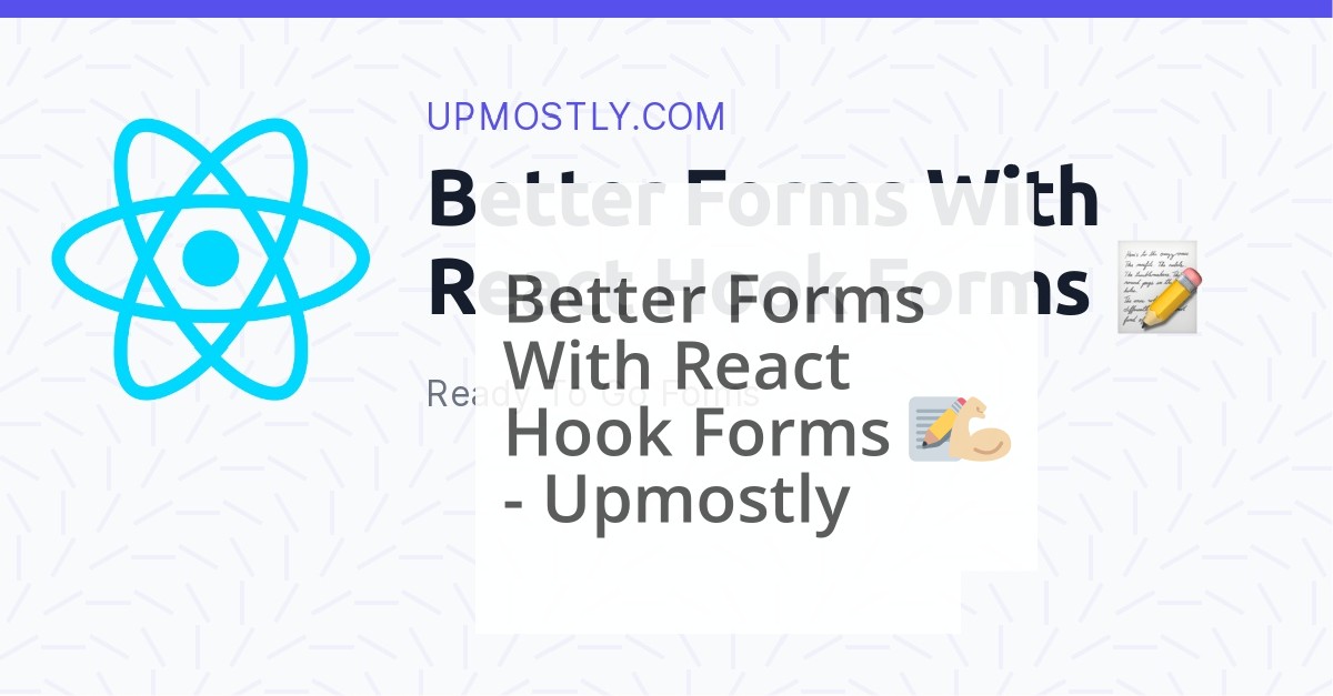 React Jobs on LinkedIn: Better Forms With React Hook Forms 📝💪🏼 - Upmostly React Jobs on LinkedIn: Better Forms With React Hook Forms 📝💪🏼 - Upmostly