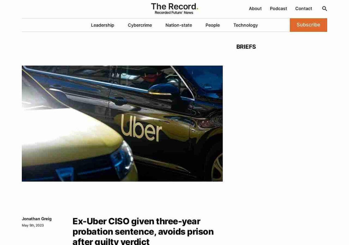 John Cassedy on LinkedIn: Ex-Uber CISO given three-year probation ... John Cassedy on LinkedIn: Ex-Uber CISO given three-year probation ...