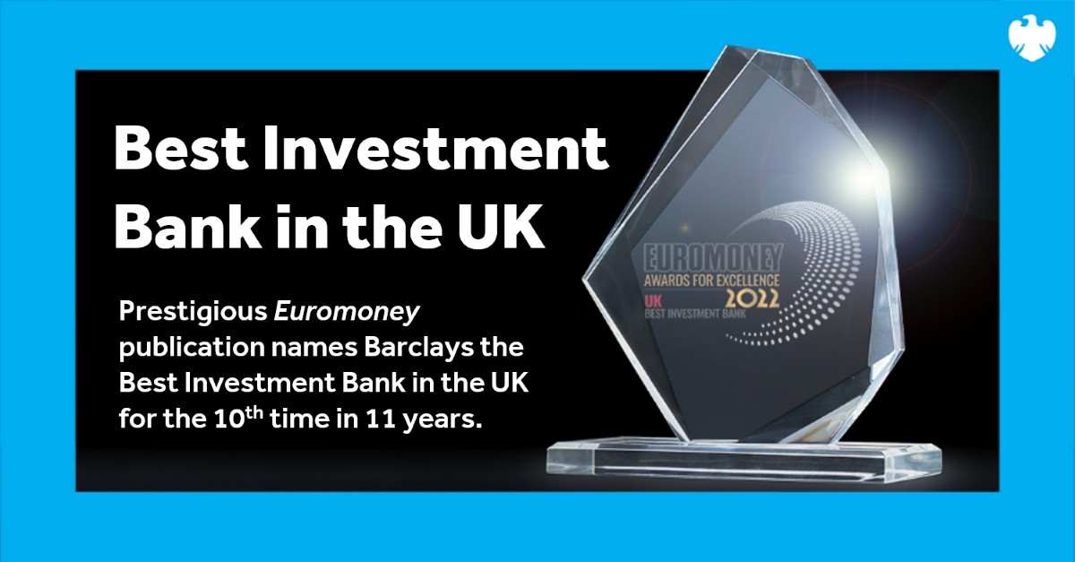Barclays Corporate & Investment Bank on LinkedIn: Euromoney Awards 2022 ... Barclays Corporate & Investment Bank on LinkedIn: Euromoney Awards 2022 ...