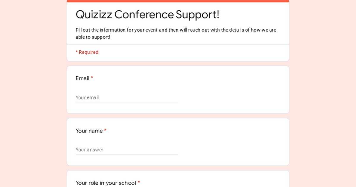 Quizizz on LinkedIn: Quizizz Conference Support! Quizizz on LinkedIn: Quizizz Conference Support!