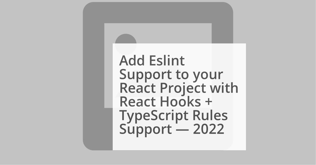 React Jobs on LinkedIn: Add Eslint Support to your React Project with ... React Jobs on LinkedIn: Add Eslint Support to your React Project with ...