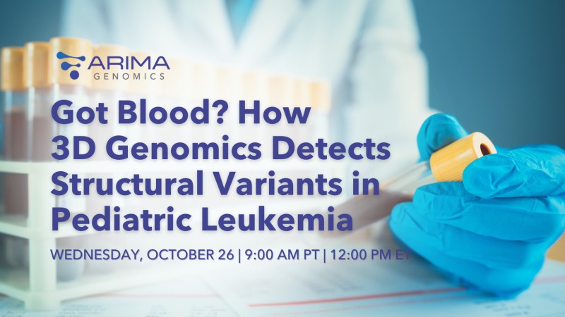 Arima Genomics on LinkedIn: Got Blood? How 3D Genomics Detects ... Arima Genomics on LinkedIn: Got Blood? How 3D Genomics Detects ...