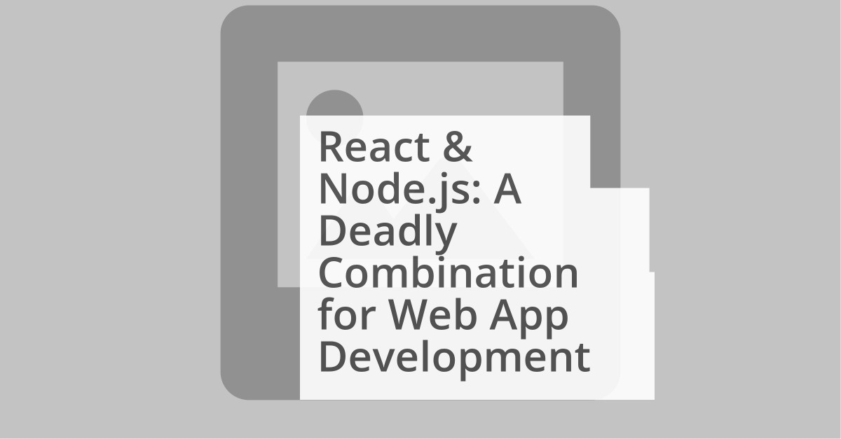 Cheng Lei Chou on LinkedIn: React & Node.js: A Deadly Combination for ... Cheng Lei Chou on LinkedIn: React & Node.js: A Deadly Combination for ...