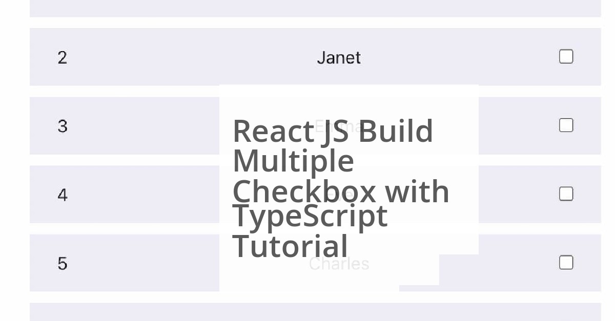 React Jobs on LinkedIn: React JS Build Multiple Checkbox with ... React Jobs on LinkedIn: React JS Build Multiple Checkbox with ...