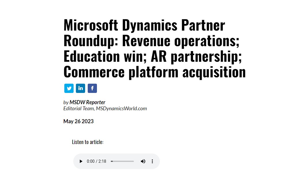 MSDynamicsWorld.com (MSDW) on LinkedIn: Microsoft Dynamics Partner ... MSDynamicsWorld.com (MSDW) on LinkedIn: Microsoft Dynamics Partner ...