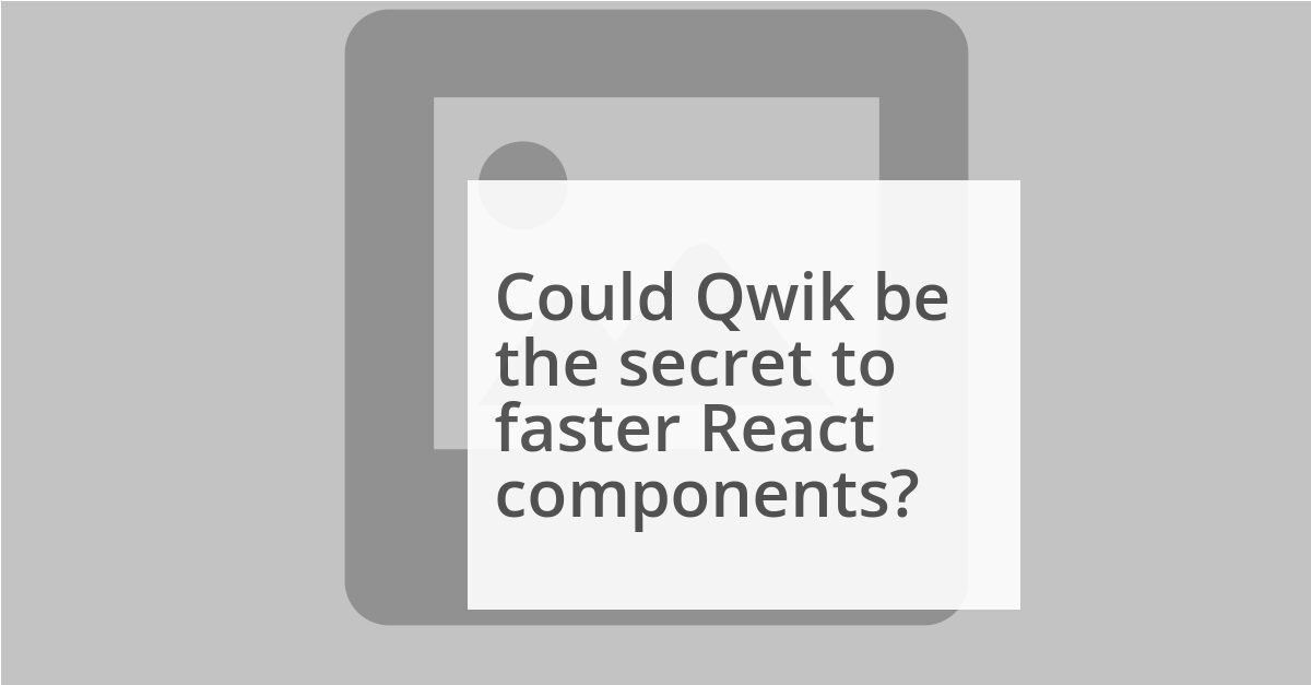 React Jobs on LinkedIn: Is Qwik Faster Than React Server Component? React Jobs on LinkedIn: Is Qwik Faster Than React Server Component?