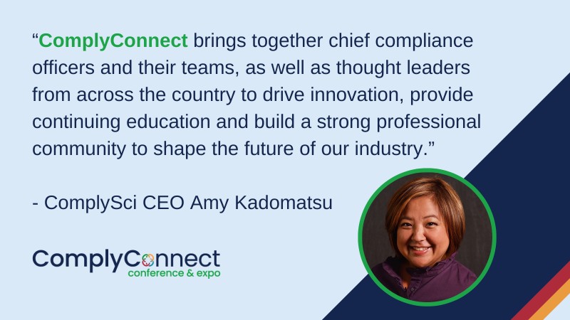 ComplySci by COMPLY on LinkedIn: ComplyConnect Conference & Expo ComplySci by COMPLY on LinkedIn: ComplyConnect Conference & Expo