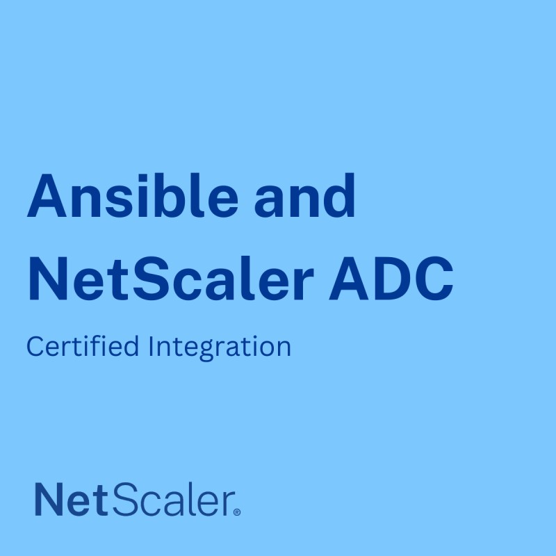 NetScaler on LinkedIn: Citrix ADC and Ansible NetScaler on LinkedIn: Citrix ADC and Ansible