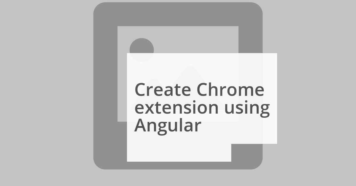 Angular Jobs on LinkedIn: Create Chrome extension using Angular Angular Jobs on LinkedIn: Create Chrome extension using Angular
