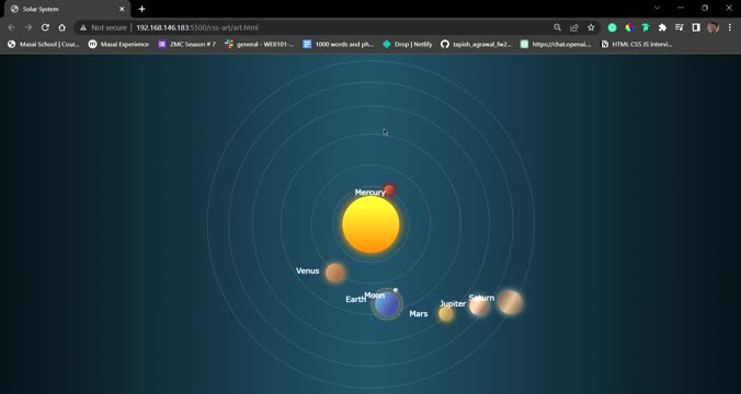 Tapish Agrawal on LinkedIn: solar system || CSS Art || CSS Animation ... Tapish Agrawal on LinkedIn: solar system || CSS Art || CSS Animation ...