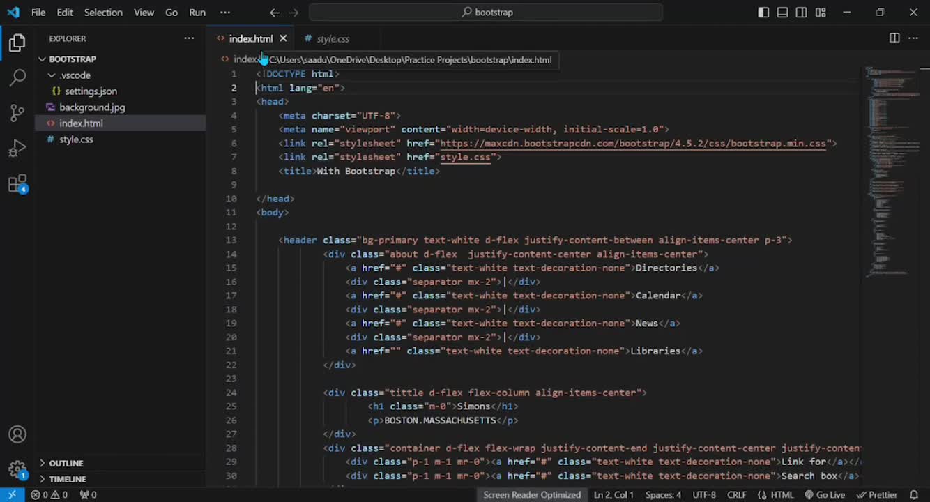 Ahmad Yousaf on LinkedIn: #html #css #bootstrap Ahmad Yousaf on LinkedIn: #html #css #bootstrap