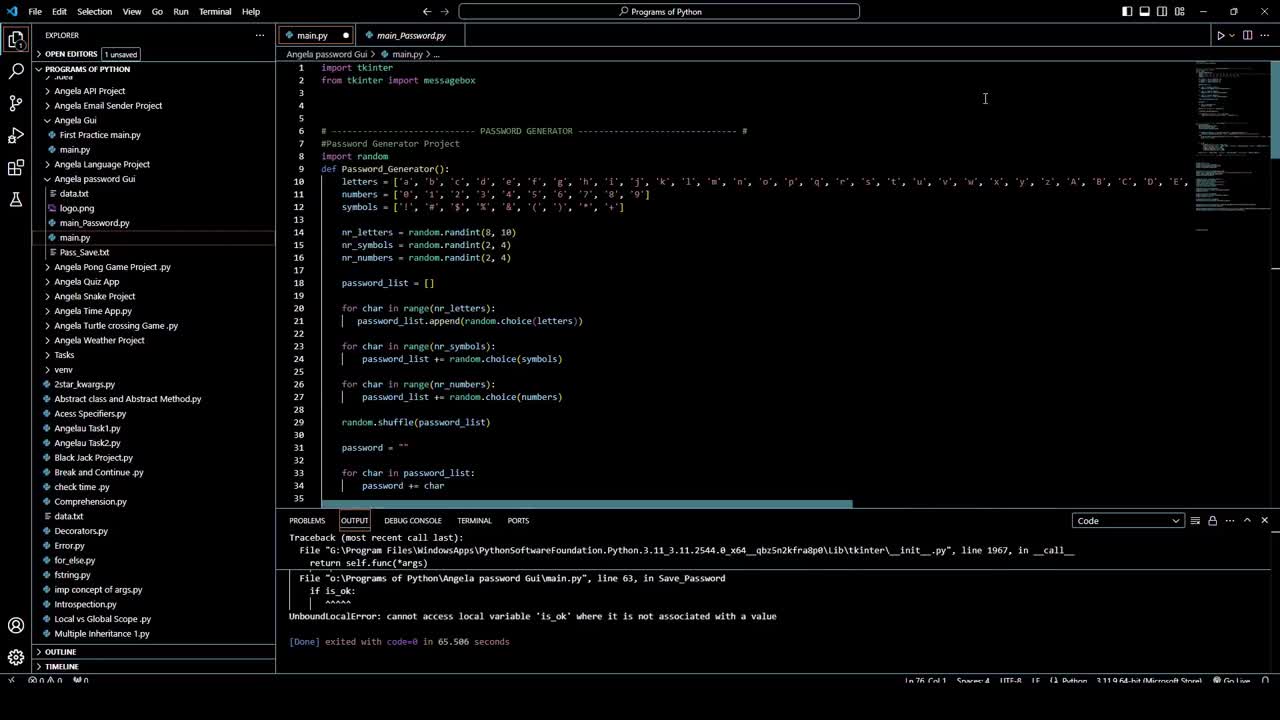 Sohaib Khan on LinkedIn: GUI password Generator project in Python! Sohaib Khan on LinkedIn: GUI password Generator project in Python!
