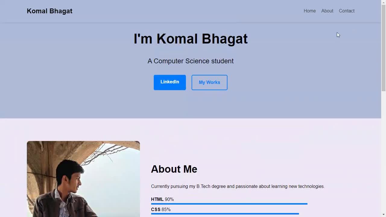 Komal Bhagat on LinkedIn: #internship #html #css Komal Bhagat on LinkedIn: #internship #html #css