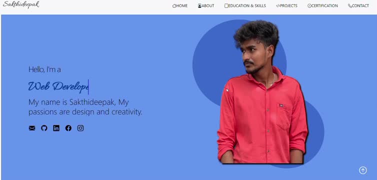Sakthi deepak P on LinkedIn: #portfolio #webdevelopment #frontend #html ... Sakthi deepak P on LinkedIn: #portfolio #webdevelopment #frontend #html ...