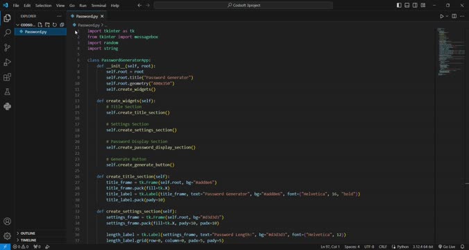 Hemalatha M on LinkedIn: #python #passwordgenerator #codsoft # ... Hemalatha M on LinkedIn: #python #passwordgenerator #codsoft # ...