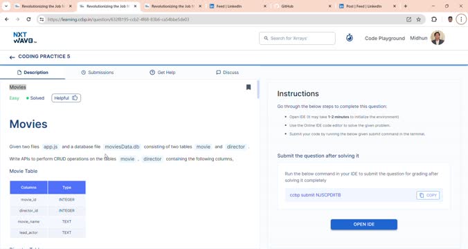 Midhun A on LinkedIn: #nodejs #ccbp #nxtwave Midhun A on LinkedIn: #nodejs #ccbp #nxtwave