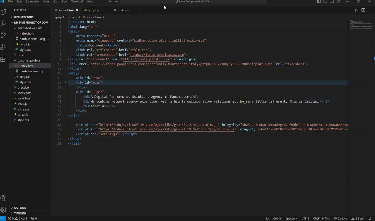 Rithik K on LinkedIn: #gsap #javascript #webdevelopment Rithik K on LinkedIn: #gsap #javascript #webdevelopment