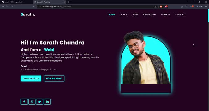 sarath chandra kumbha on LinkedIn: #html #css #javascript #portfolio sarath chandra kumbha on LinkedIn: #html #css #javascript #portfolio