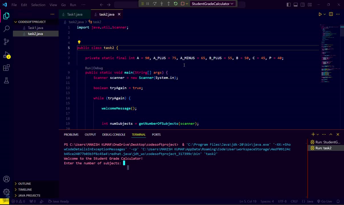MANISH KUMAR CHAUBEY on LinkedIn: #codsoft #javaprogramming # ... MANISH KUMAR CHAUBEY on LinkedIn: #codsoft #javaprogramming # ...