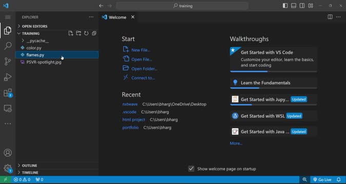 Bhargavi Koppisetti on LinkedIn: #visualstudiocode #python Bhargavi Koppisetti on LinkedIn: #visualstudiocode #python