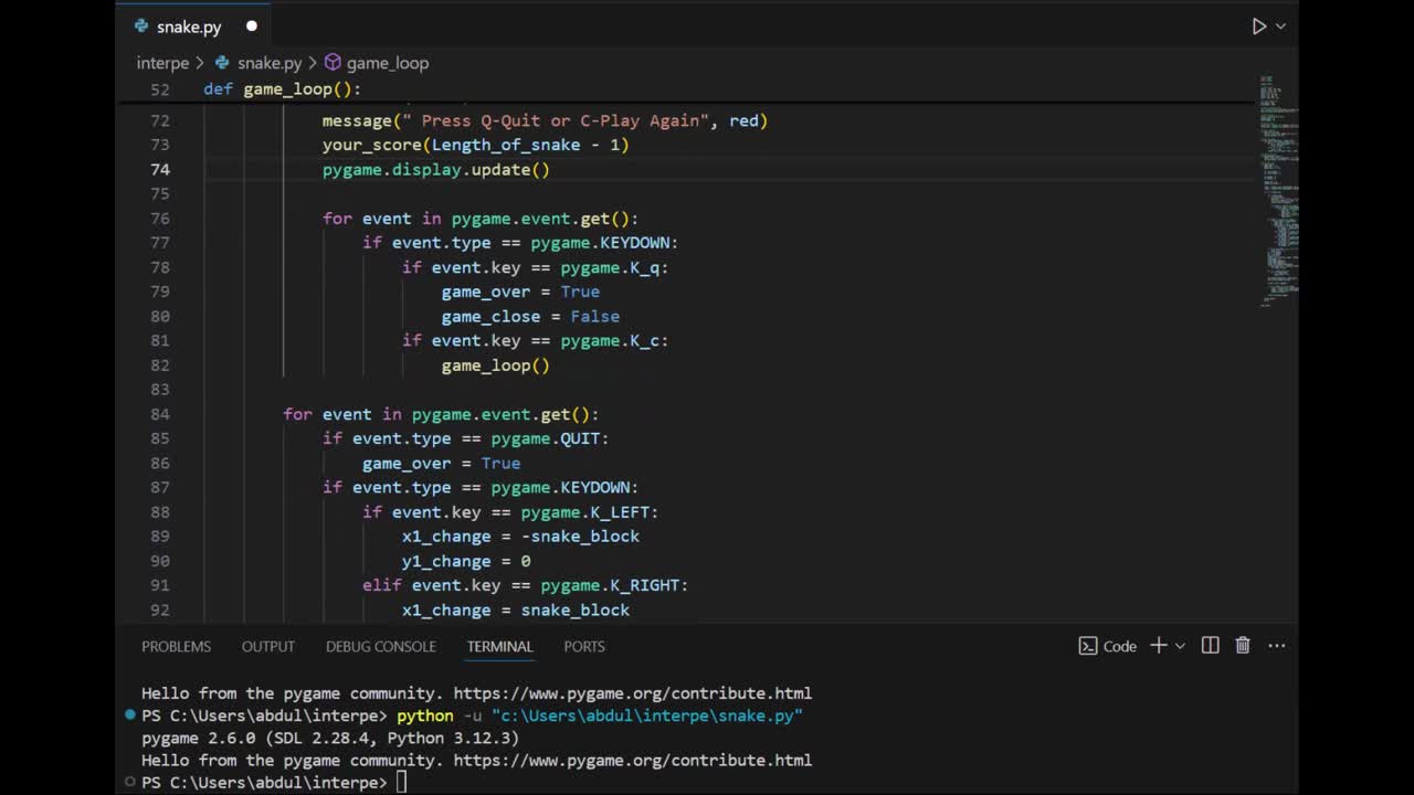Abdul Rehman on LinkedIn: #python #pygame #gamedev #coding #internpe Abdul Rehman on LinkedIn: #python #pygame #gamedev #coding #internpe