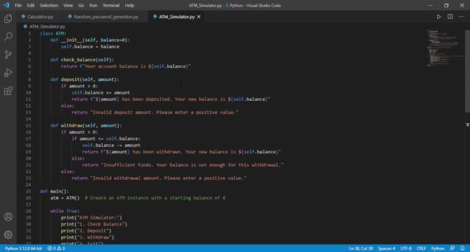 Manas Bhardwaj on LinkedIn: #pythonprogramming #atmsimulator #finance # ... Manas Bhardwaj on LinkedIn: #pythonprogramming #atmsimulator #finance # ...