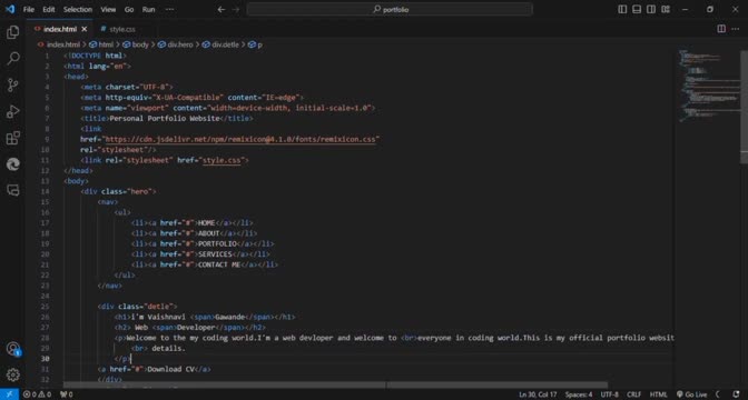 Vaishnavi Gawande on LinkedIn: #html #css #codsoft #webdevlopment # ... Vaishnavi Gawande on LinkedIn: #html #css #codsoft #webdevlopment # ...