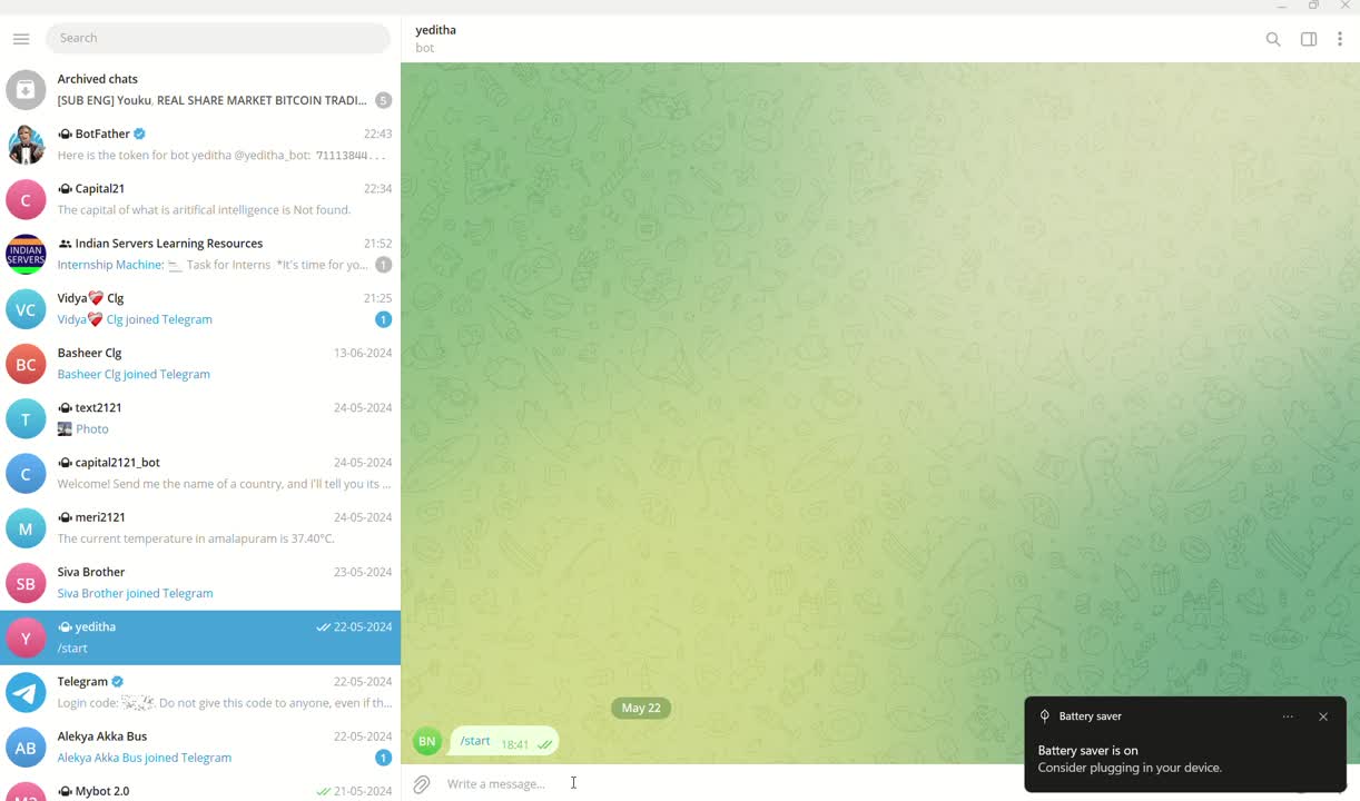 Bhargavi Nalam on LinkedIn: #aimers #telegram #ai Bhargavi Nalam on LinkedIn: #aimers #telegram #ai