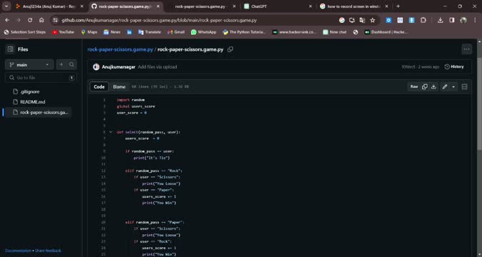 🎮 I created a Rock, Paper, Scissors game in Python! Try it now! | Anuj ... 🎮 I created a Rock, Paper, Scissors game in Python! Try it now! | Anuj ...