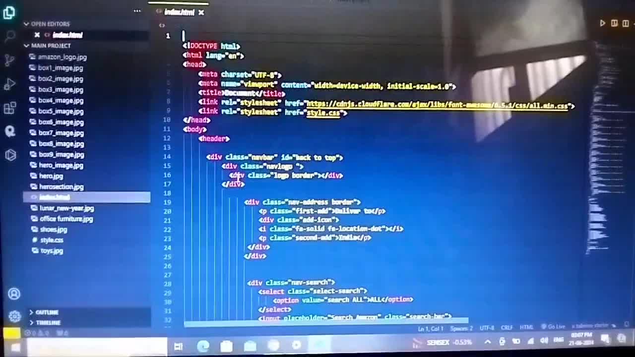 Stuti Jain on LinkedIn: #amazon #html #css #frontend #webdevelopment #clone Stuti Jain on LinkedIn: #amazon #html #css #frontend #webdevelopment #clone