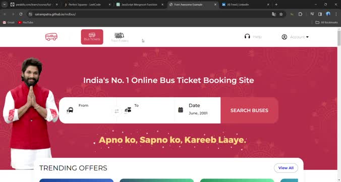 Sairam Patra on LinkedIn: #webdevelopment #html #css #redbusclone # ... Sairam Patra on LinkedIn: #webdevelopment #html #css #redbusclone # ...
