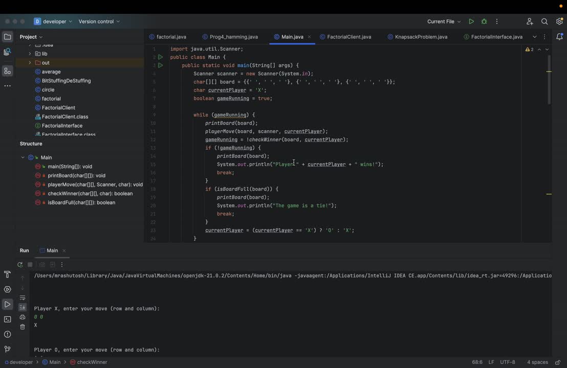 Ashutosh Behera on LinkedIn: #java #programming #tictactoe # ... Ashutosh Behera on LinkedIn: #java #programming #tictactoe # ...