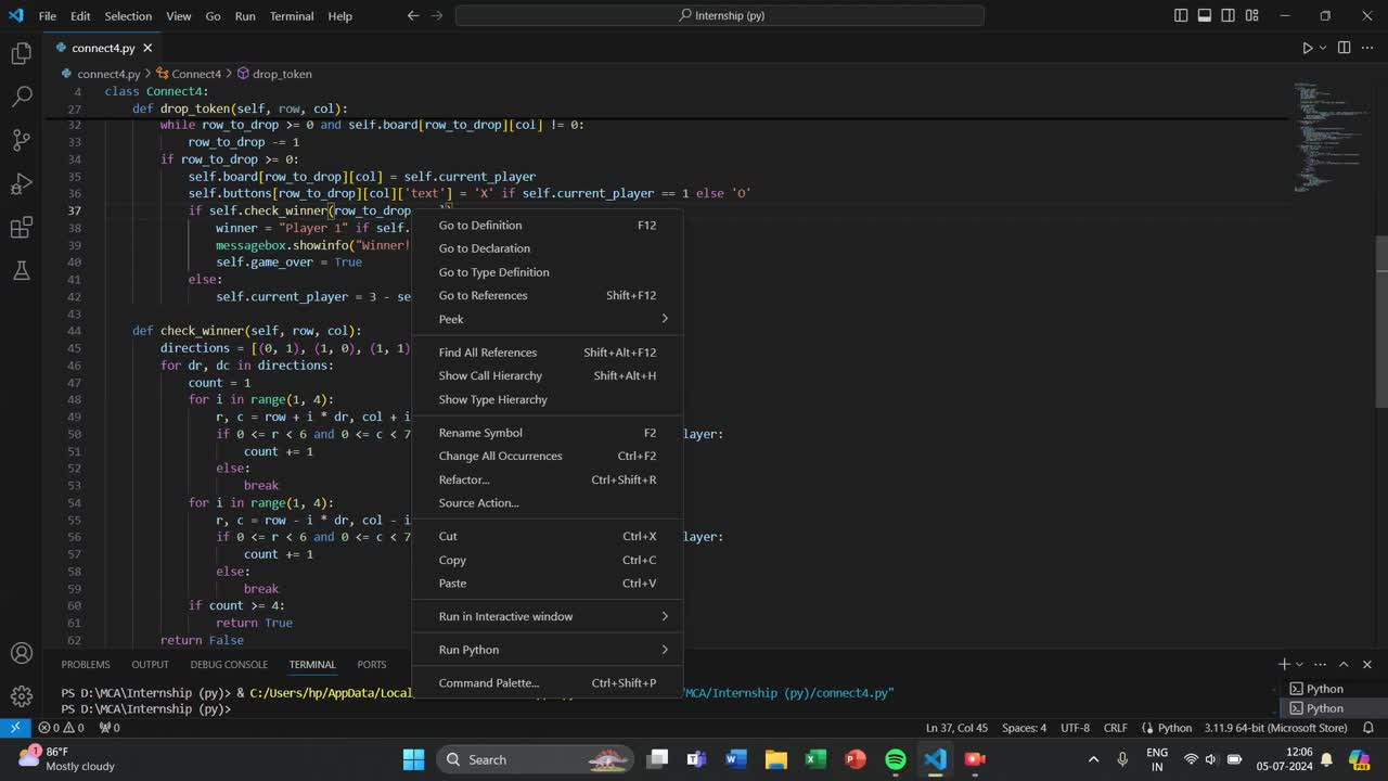 Anjaly Santhosh on LinkedIn: #python #internship #coding #programming # ... Anjaly Santhosh on LinkedIn: #python #internship #coding #programming # ...