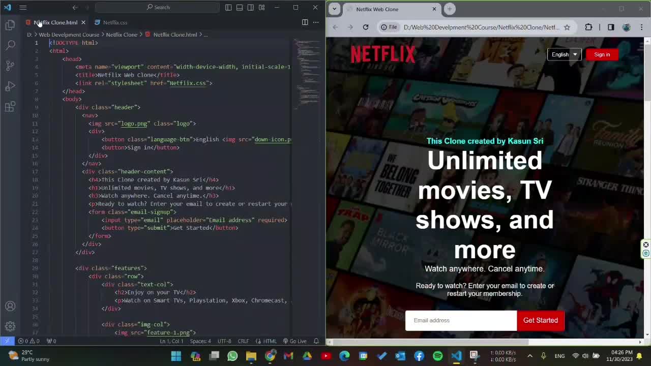 Kasun Sri Buddika on LinkedIn: #html #css #netflix Kasun Sri Buddika on LinkedIn: #html #css #netflix