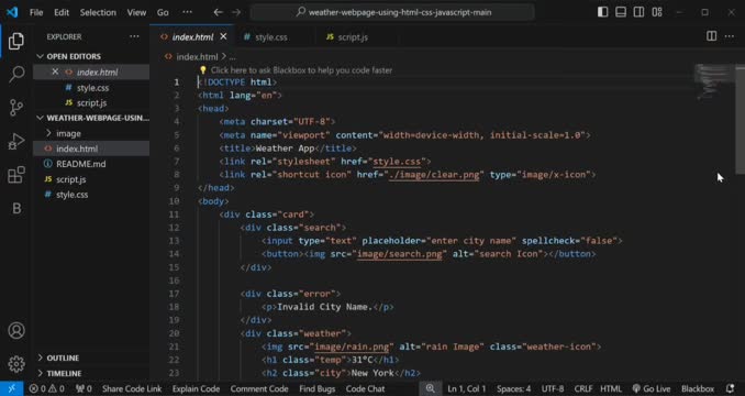 Balamurugan Ravikumar on LinkedIn: #html #css #javascript #weatherapp Balamurugan Ravikumar on LinkedIn: #html #css #javascript #weatherapp