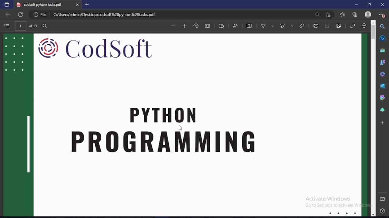 Nikhil Cn on LinkedIn: #codsoft #internship #pythonprogramming # ... Nikhil Cn on LinkedIn: #codsoft #internship #pythonprogramming # ...