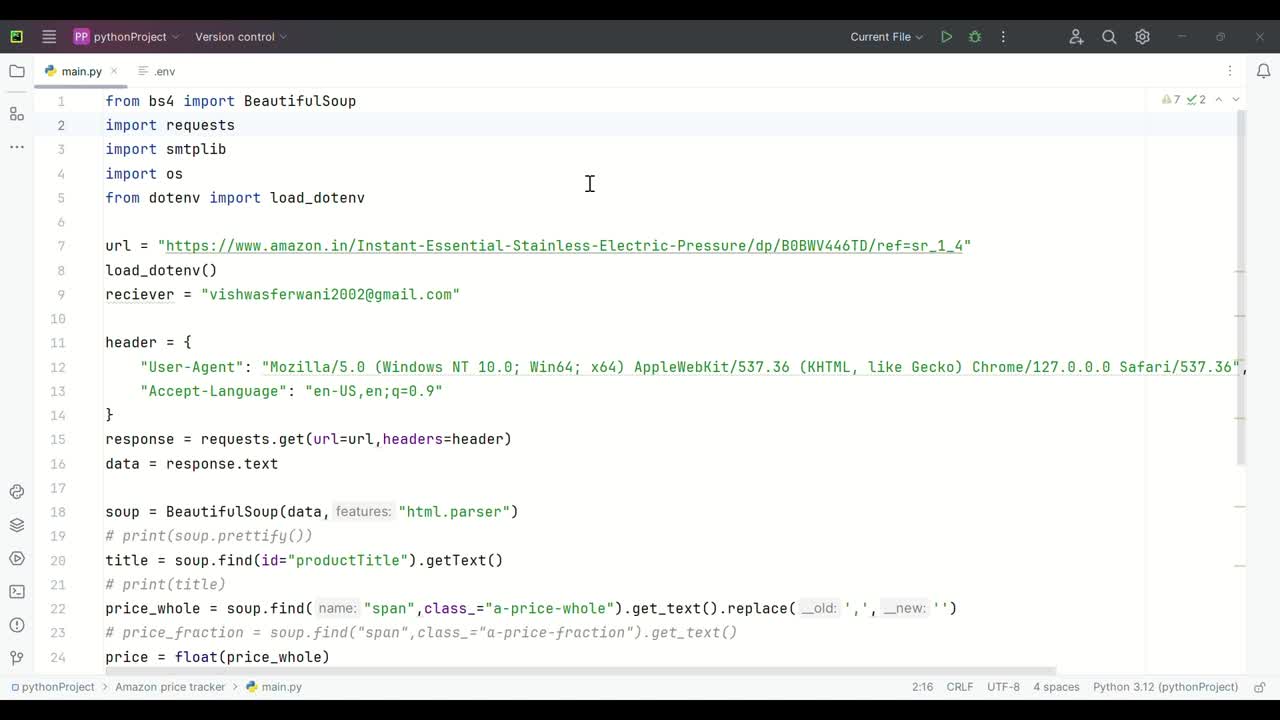 Vishwas Ferwani on LinkedIn: #python #webscraping #automation #amazon # ... Vishwas Ferwani on LinkedIn: #python #webscraping #automation #amazon # ...