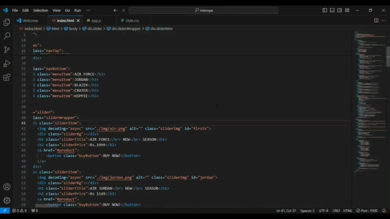 Sai Supraja Dharani on LinkedIn: #internpe #html #css #javascript Sai Supraja Dharani on LinkedIn: #internpe #html #css #javascript