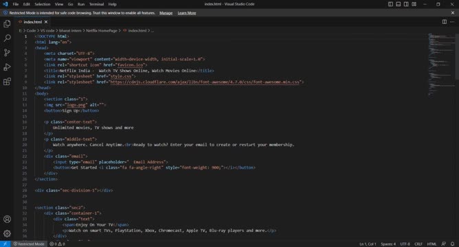 Deeksha K on LinkedIn: #webdevelopment #html #css #netflixclone # ... Deeksha K on LinkedIn: #webdevelopment #html #css #netflixclone # ...