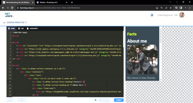 Isac Daniel on LinkedIn: #day11 #30daysofcode #nxtwave #ccbp #consistency Isac Daniel on LinkedIn: #day11 #30daysofcode #nxtwave #ccbp #consistency