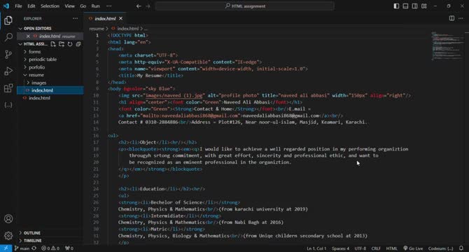 Naveed Ali on LinkedIn: #webdevelopment #html #resumedesign # ... Naveed Ali on LinkedIn: #webdevelopment #html #resumedesign # ...