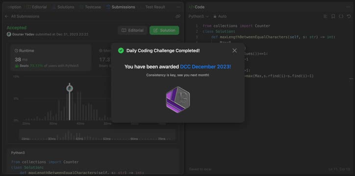 Gourav Yadav on LinkedIn: #leetcode #codingjourney #consistencywins # ... Gourav Yadav on LinkedIn: #leetcode #codingjourney #consistencywins # ...