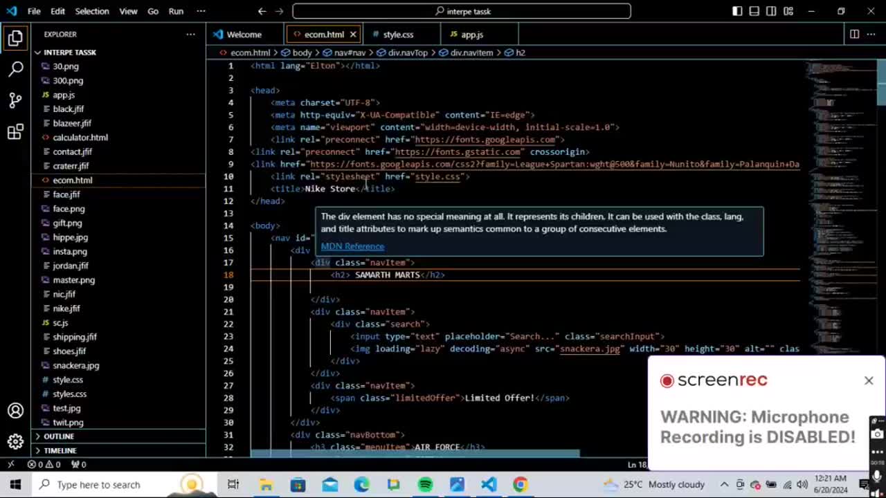 NISHANT RAJ on LinkedIn: #html #css #javascript #internpe NISHANT RAJ on LinkedIn: #html #css #javascript #internpe