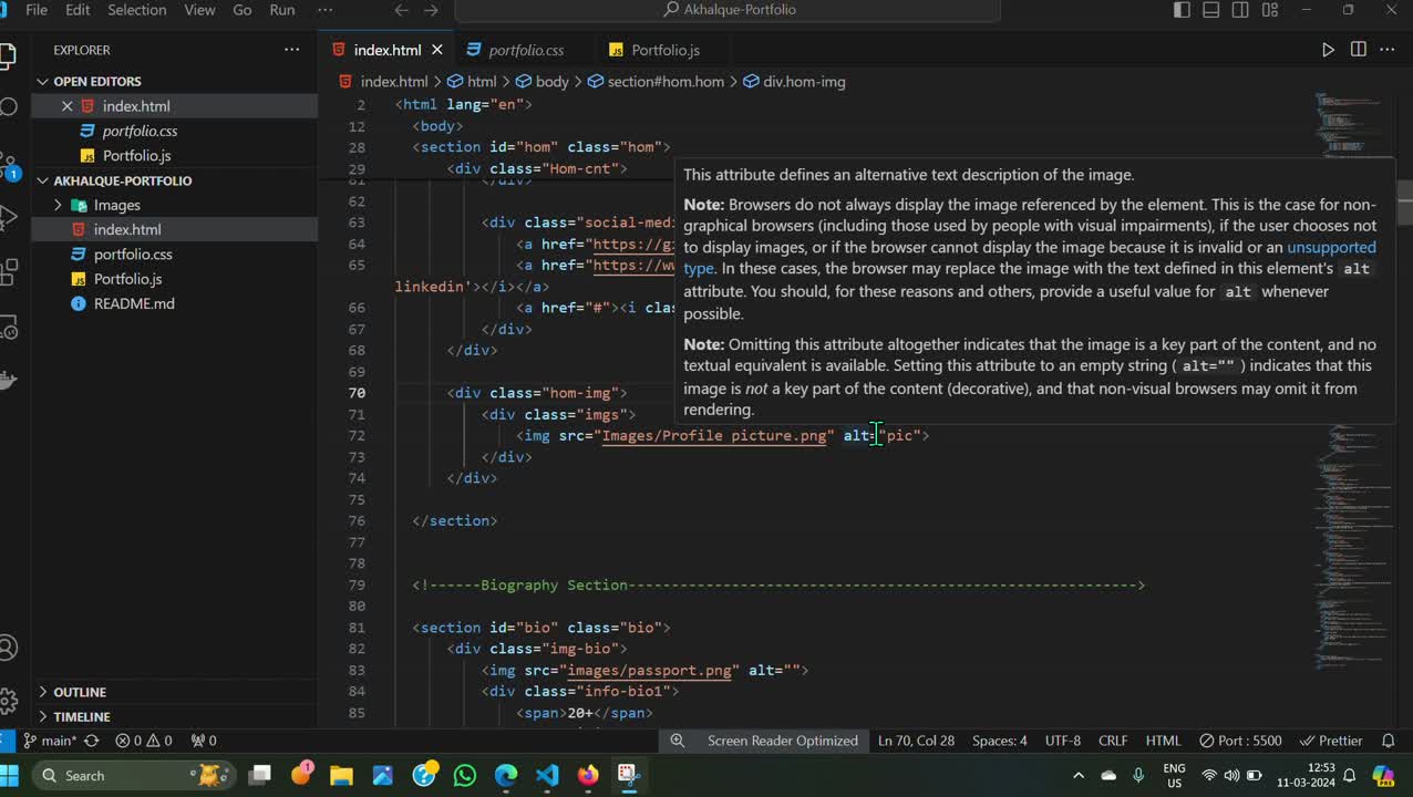 AKHLAQUE ANSARI on LinkedIn: #codinglife #webdev #uiportfolio #frontend AKHLAQUE ANSARI on LinkedIn: #codinglife #webdev #uiportfolio #frontend