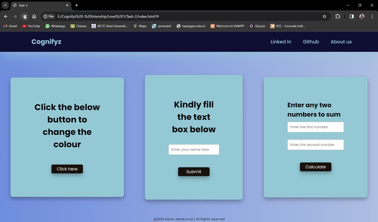 Aaron Jebakumar on LinkedIn: #remoteinternship #javascriptskills # ... Aaron Jebakumar on LinkedIn: #remoteinternship #javascriptskills # ...