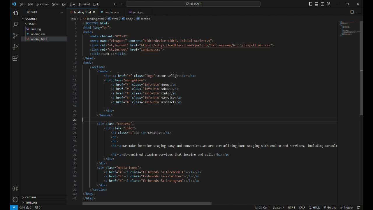 Vikram P on LinkedIn: #octanet #html #css #webdevelopment # ... Vikram P on LinkedIn: #octanet #html #css #webdevelopment # ...