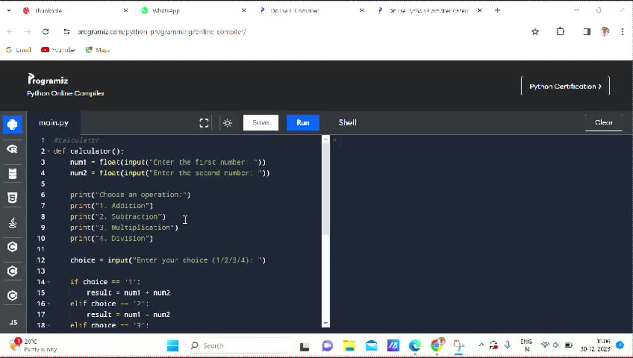 shaeel sha on LinkedIn: #intership #pythonprogramming #task2 #calculator shaeel sha on LinkedIn: #intership #pythonprogramming #task2 #calculator