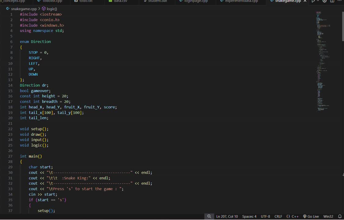 Ashish Pathak on LinkedIn: #cplusplus #gamedevelopment #snakegame # ... Ashish Pathak on LinkedIn: #cplusplus #gamedevelopment #snakegame # ...