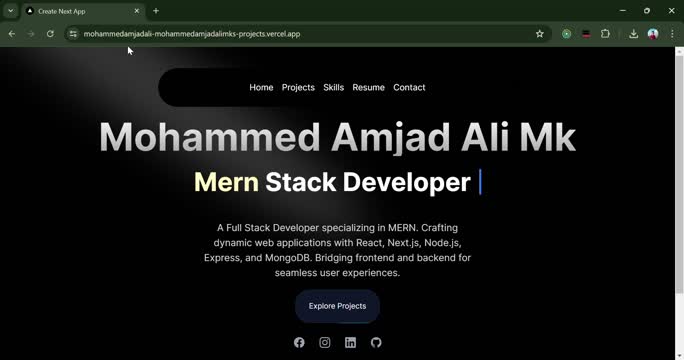 Mohammed Amjad Ali Mk on LinkedIn: #nextjs #webdevelopment # ... Mohammed Amjad Ali Mk on LinkedIn: #nextjs #webdevelopment # ...