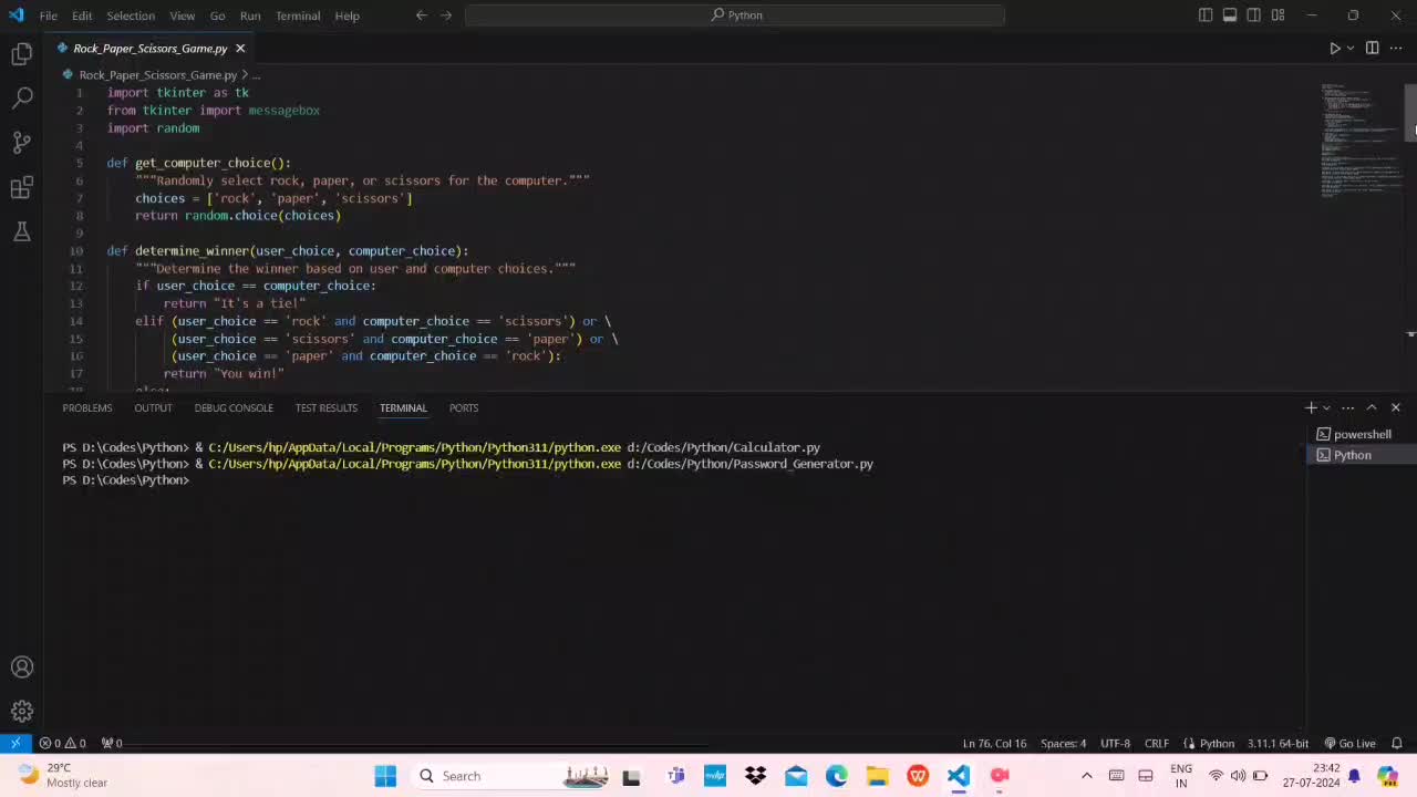 Smriti Bisht on LinkedIn: #python #tkinter #learningjourney #codsoft Smriti Bisht on LinkedIn: #python #tkinter #learningjourney #codsoft
